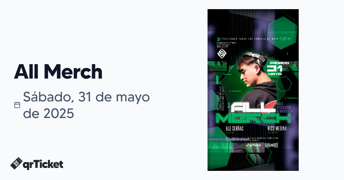 All Merch | qrTicket