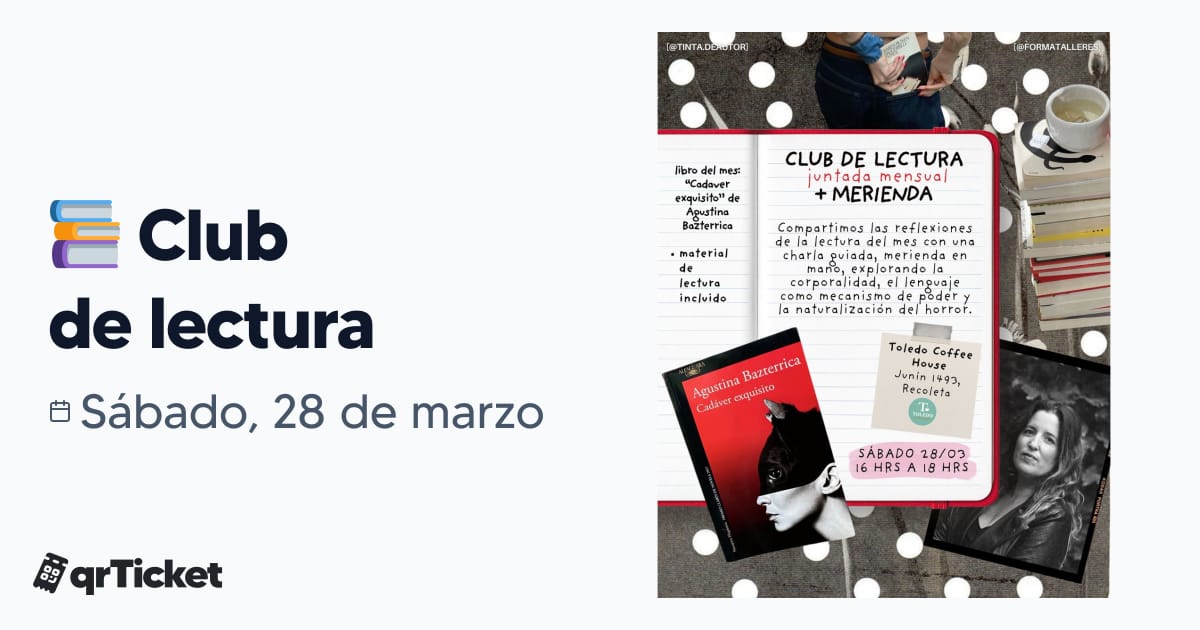 📚 Club de lectura | qrTicket