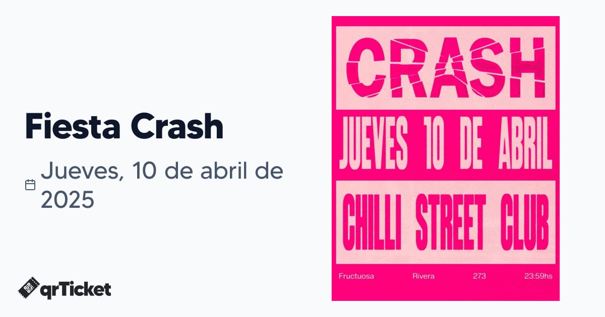 Fiesta Crash | qrTicket
