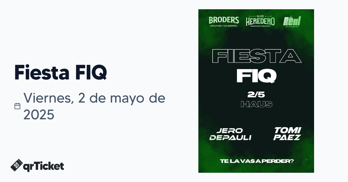 Fiesta FIQ | qrTicket