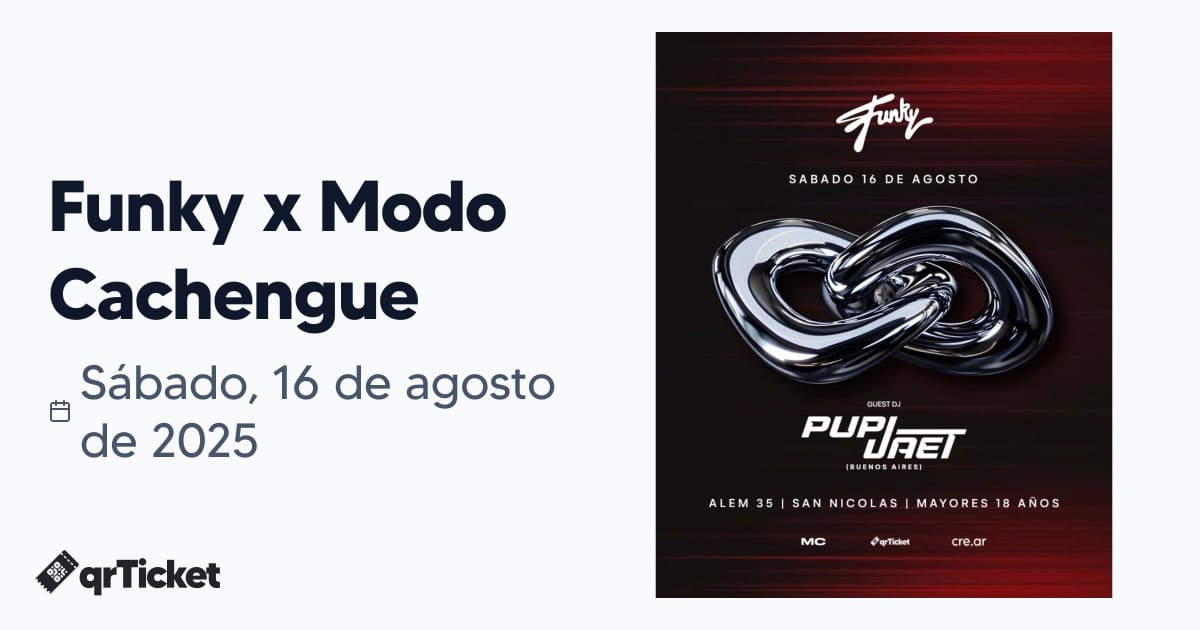 Funky x Modo Cachengue | qrTicket